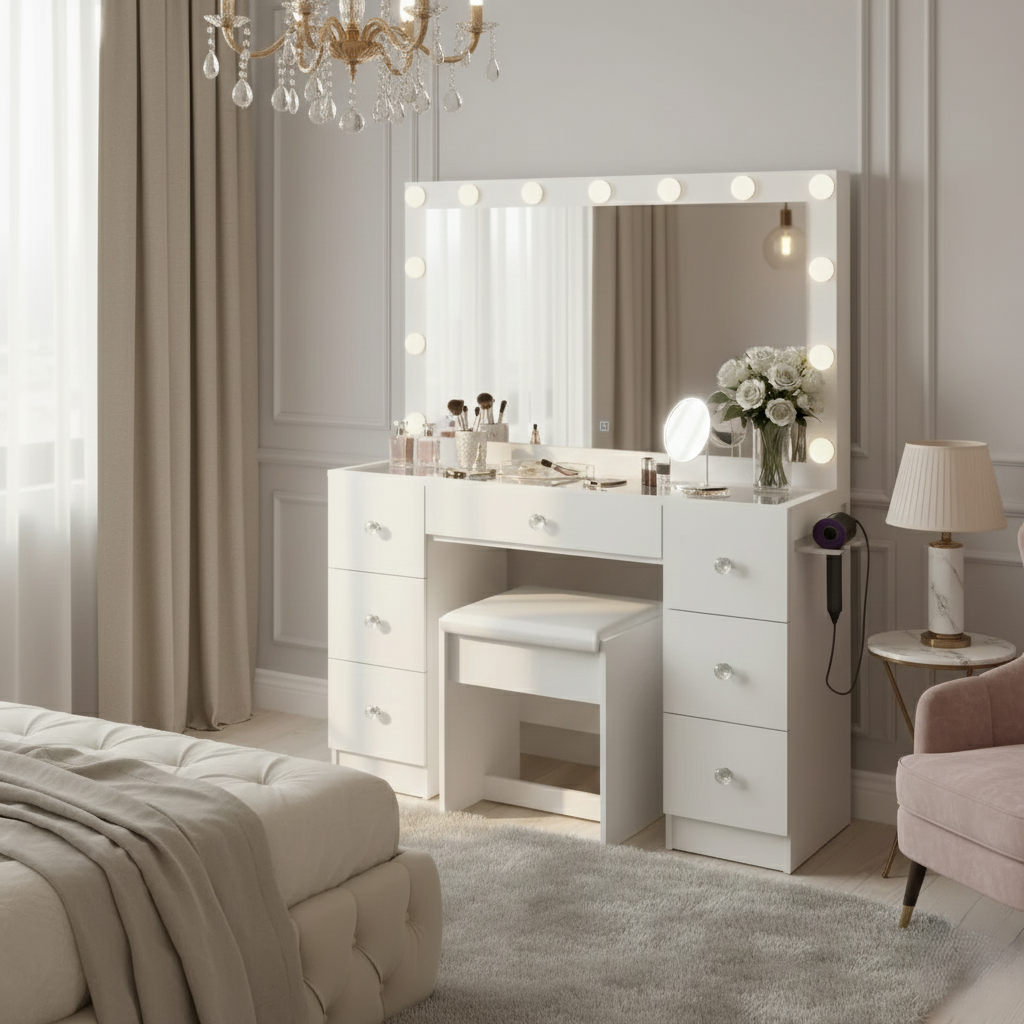 Lucy Makeup Vanity – NoCapFurniture